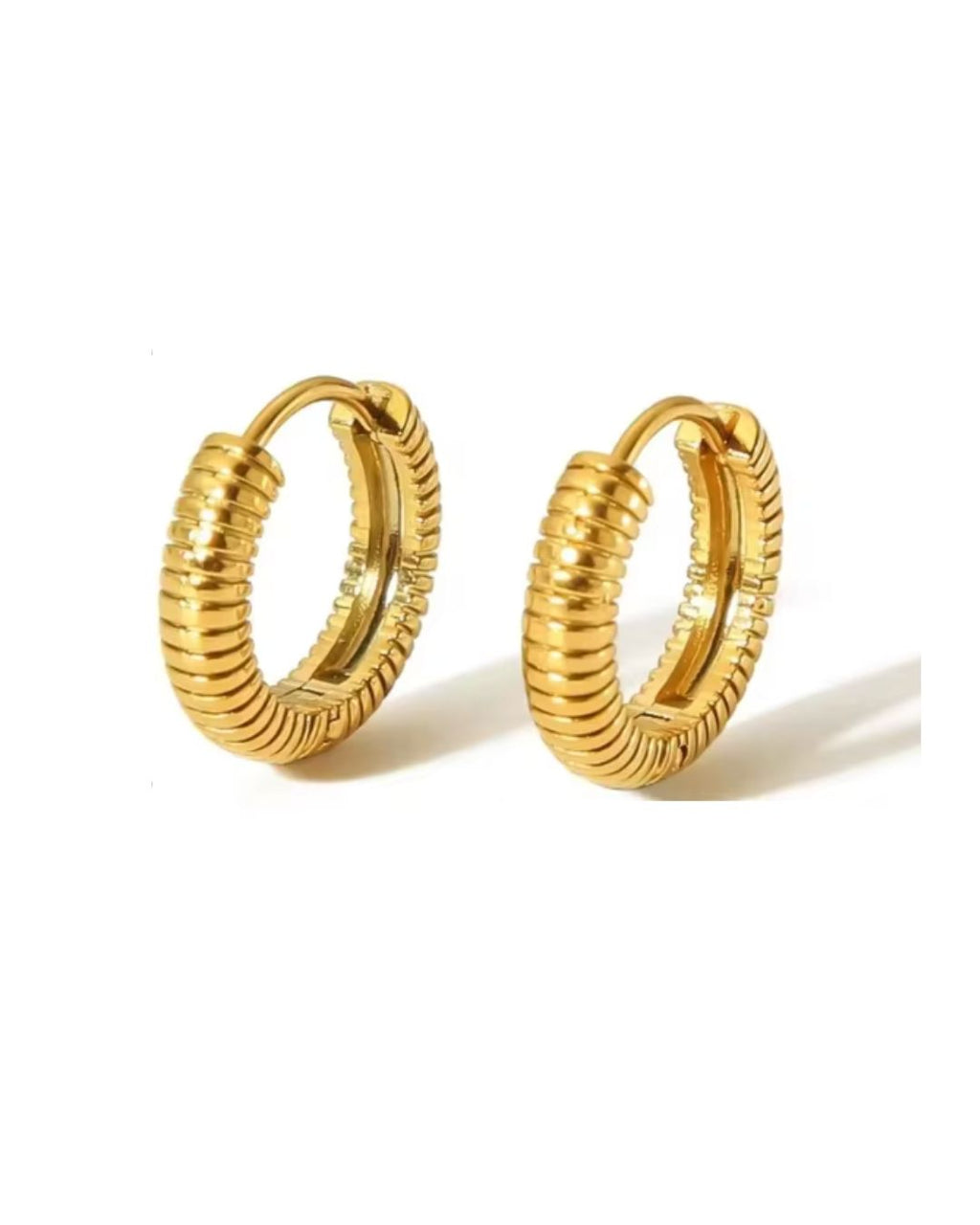 Hoops Brushed Yellow Gold | Premium Gemstone Jewellery | Cathy Pope ...